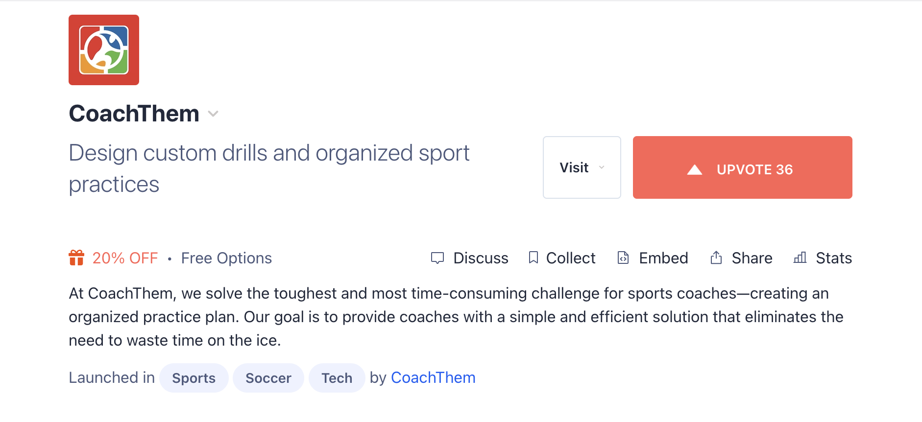 We Launched our Platform on Product Hunt: Upvote to Show Your Love of CoachThem! | CoachThem