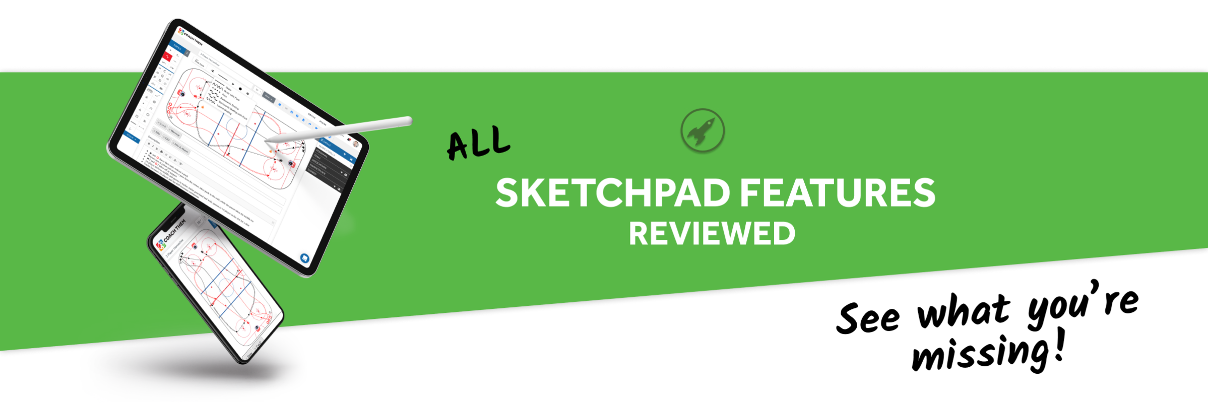Sketchpad Drill Drawing Features | CoachThem